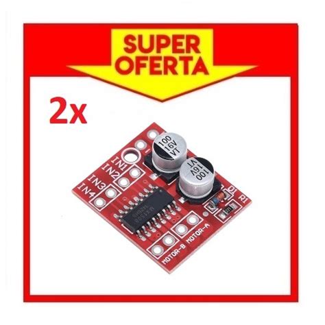 2 modulo driver ponte h l298n l 298 mini 2 canais arduino pic