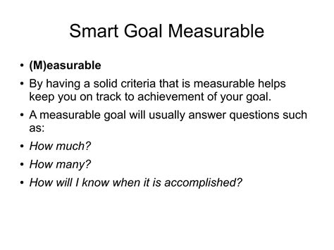How To Write SMART Goals ODP