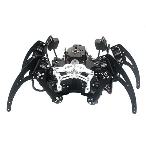 assembled 20dof aluminium hexapod robotic spider six legs robot with