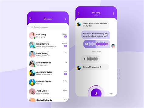 Messaging App Ui Freebiediscover The Worlds Top Designers And Creatives