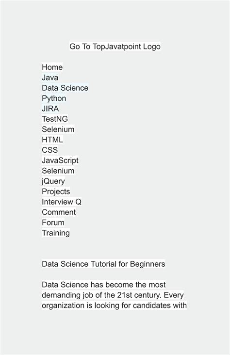 Solution Data Science Tutorial For Beginners Studypool