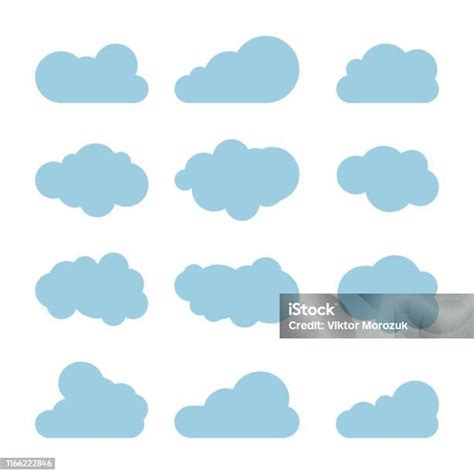구름 아이콘입니다 구름 기호 또는 로고 흰색 배경에 설정 된 다른 구름 기포에 대한 스톡 벡터 아트 및 기타 이미지 기포