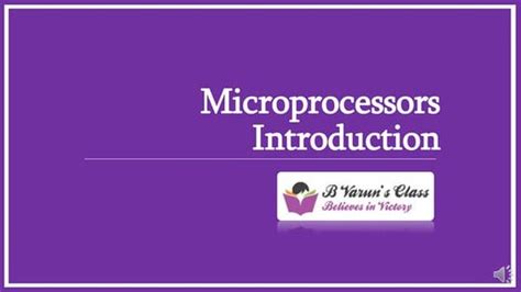 Microprocessor And Microcontrollers Ppt