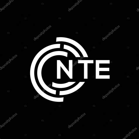Diseño Del Logotipo De La Letra Nte Nte Monograma Iniciales Letra Logo Concepto Diseño De