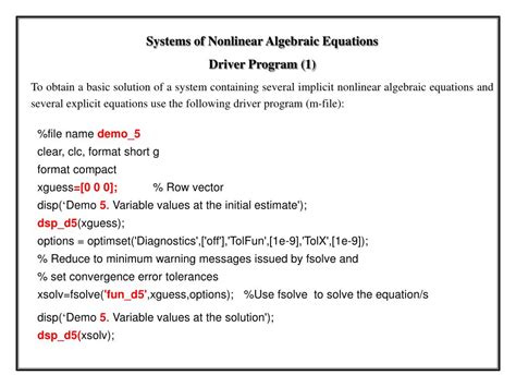 Ppt Converting Polymath Solutions To Matlab Files Introduction