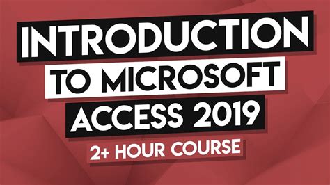 How To Use Ms Access Microsoft Access 2019 Full Tutorial 25 Hours Amazing Elearning