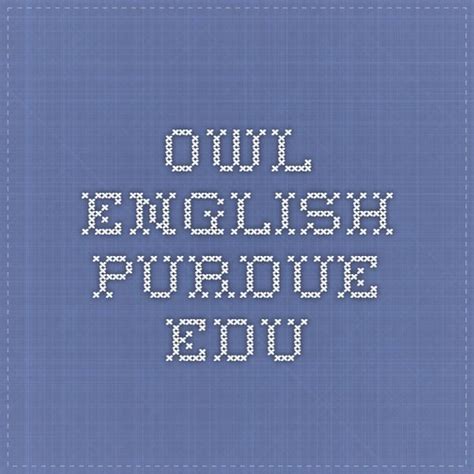 MLA Formatting And Style Guide Purdue OWL
