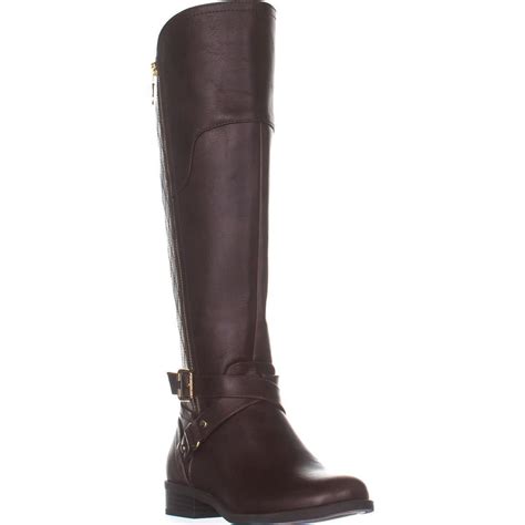 Guess Womens G By Guess Haydin Knee High Boots Dark Brown