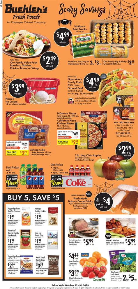 Buehlers Weekly Ad Oct 25 Oct 31 2023 Halloween Promotion Included