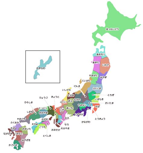 日本地図のイラスト フリーの都道府県名産・名物の無料素材 チコデザ