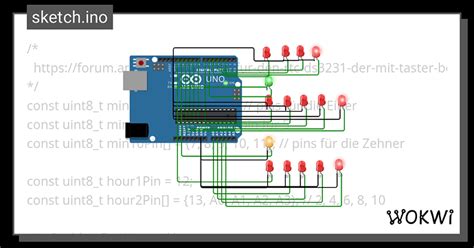 Scetch Für Den Rtc Ds3231 Der Mit Taster Beim Drücken Die Uhrzeit Anzeigt Deutsch Arduino Forum