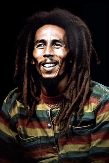 Retrato De Ackeestock De Bob Marley Cantando Design De Logotipo Com