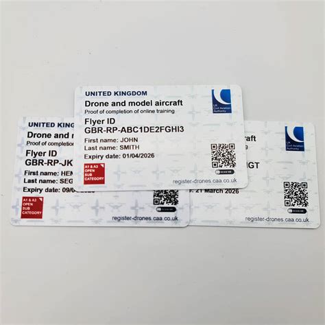 Drone Operator Id Card Uk The Lanyard Shop