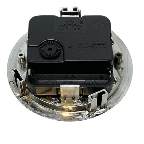 86mm New Quartz Replacement Round Silver Chrome Bezel Clock Insert