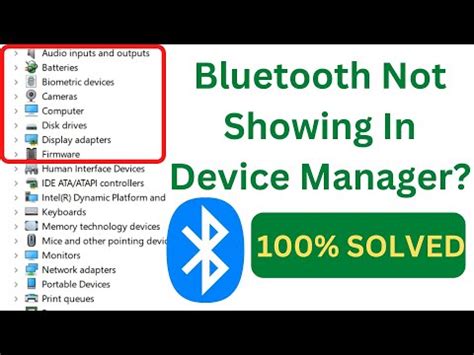 How To Fix Bluetooth Not Showing in Device Manager Icon Missing in Windows 11 10 8 7 Видео