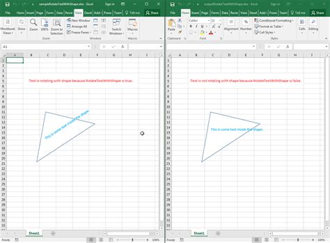 Rotate Text With Shape Inside The Worksheet Documentation