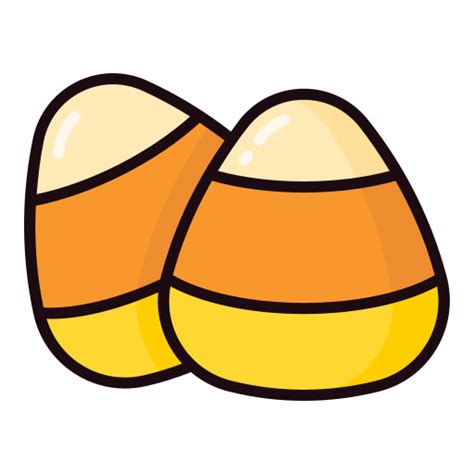 Candy Corn Generic Outline Color Icon