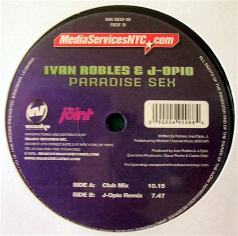 Paradise Sex By Ivan Robles Record Selector