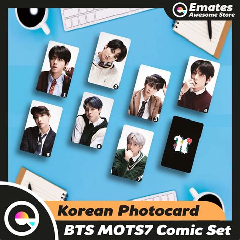 Polaroid Photocard Bts Mots7 Comic Series Jung Kook V Jimin Seok Jin