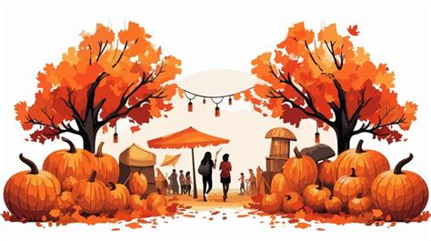Fall Festival Cartoon Vector Illustration Premium Ai Generated Vector