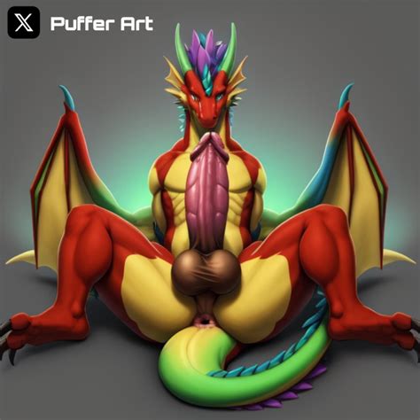 Rule 34 Ai Generated Anus Big Balls Big Penis Dragon Erect Penis Erection Frostingai Horns