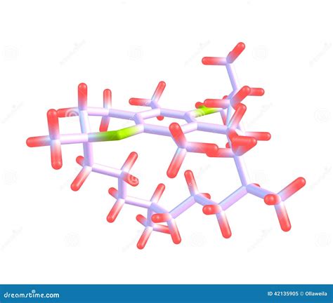 Tocopherol Vitamin E Molecular Structure On White Background Stock Illustration Illustration