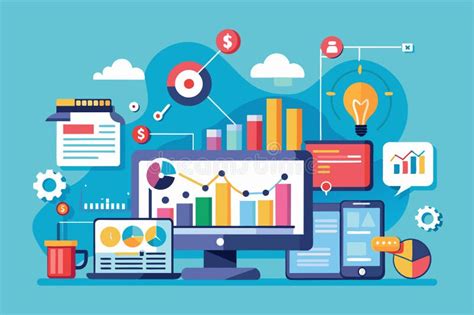 Visual Representation Of Data Analytics Featuring Graphs Charts And