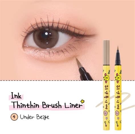 Peripera X Choigosim Ink Thin Brush Liner Delineador Para Aegyosal