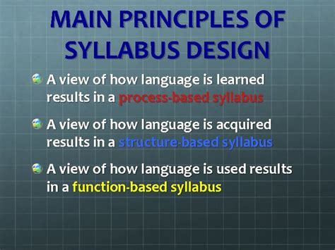 Course And Syllabus Design What Is Syllabus Design