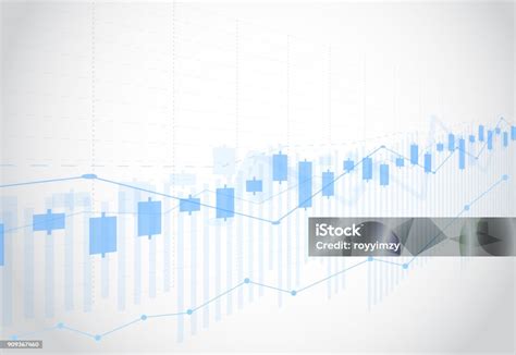 어두운 배경 디자인에 무역 하는 주식 시장 투자의 비즈니스 촛불 스틱 그래프 차트 낙관적인 포인트 그래프의 추세입니다 벡터 일러스트 레이 션 가격에 대한 스톡 벡터 아트 및