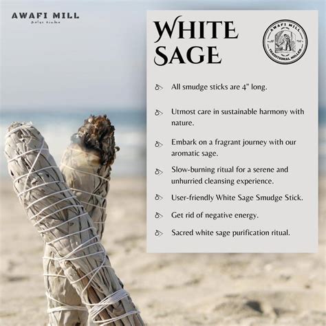 Awafi Mill White Sage Smudge Stickswhite Sage Bundles For Home