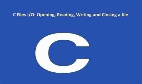 C Programming Files Worldofitech