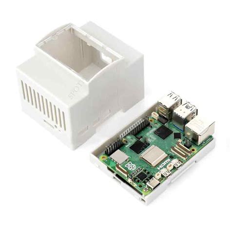 树莓派5代pi5专用大空间注塑导轨abs材质外壳机箱 带透明顶壳