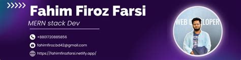 Fahim Firoz Mern Stack Developer Reactjs Nodejs Express