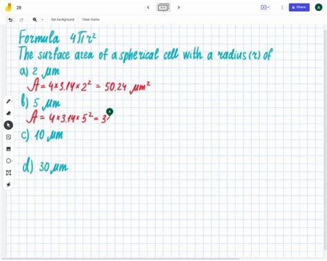 Solved If A Cell Is Spherical In Shape And Radius Of The Cell R Is 20 Microns Then Its