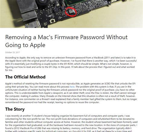 Macbook Air Hacking Efi Boot Password — Kewde