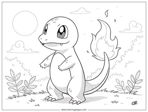 小火龙涂色页 7个免费设计，随时打印