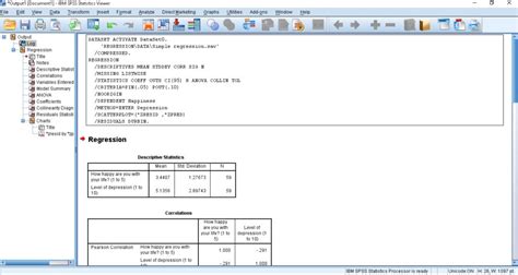 How To Run Simple Regression Test In SPSS OnlineSPSS Com