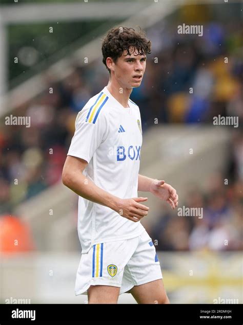 Leeds Uniteds Archie Gray During The Pre Season Friendly Match At The