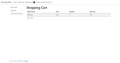 GitHub slnylprsln MusicApp MVC yapısı kullanılarak tasarlanmış müziğe dair bir web