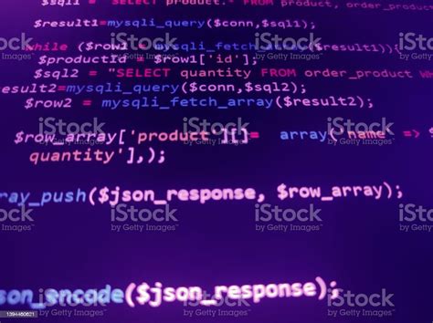 Abstract Screen Code Background Technology Development Concept Texture Php Program Languages