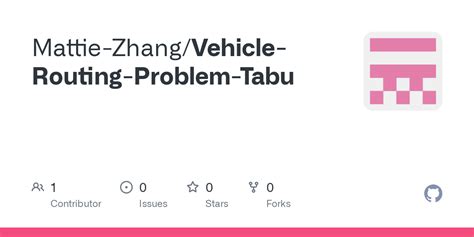 Github Mattie Zhang Vehicle Routing Problem Tabu