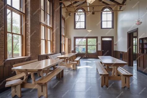 Premium Ai Image Adaptive Reuse Of Abandoned School Building Into Community Center Created