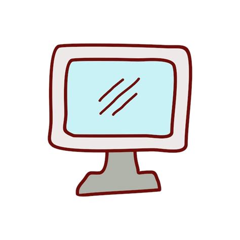 Premium Vector Vector Design Computer Hand Drawn Icon Style