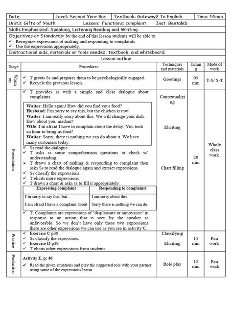 Unit 3 Functions Complain 2 Pdf Behavior Modification Learning
