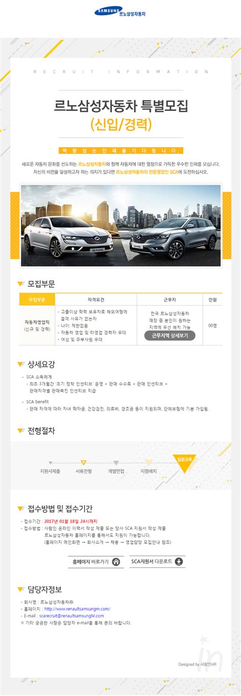 르노삼성자동차 자기소개서 바로 쓰기 자소설닷컴