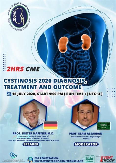 Free Webinar Cystinosis 2020 Diagnosis Treatment And Outcome Ssn And T