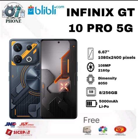 Jual Infinix Gt10 Pro 12 256 Spesifikasi Original Murah Diskon Harga Juli 2024 Blibli
