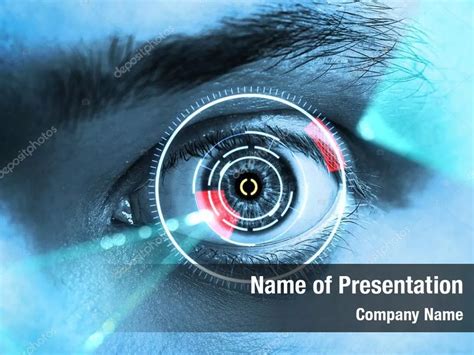 Biometrics Security System Powerpoint Template Biometrics Security System Powerpoint Background