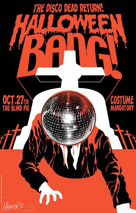 Halloween Bang Poster By Jeremy Wheeler Halloween Karaoke Poster
